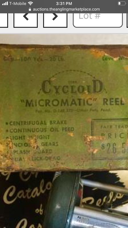 Old reel: Here is an old Cycloid reel from the 50s They were ...
