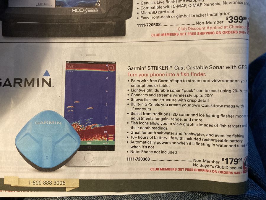 Castable depth/fish finders: Garmin offers a Striker model both with ...