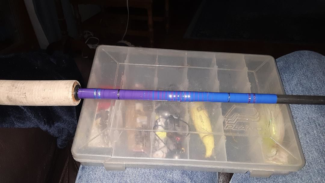 Fade wrap rod: I had a guy wanted a fade wrap 6 ft rod for jig fishing ...