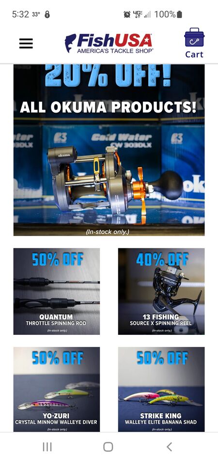 Fish USA: Fish USA having a big sale. Check it out...