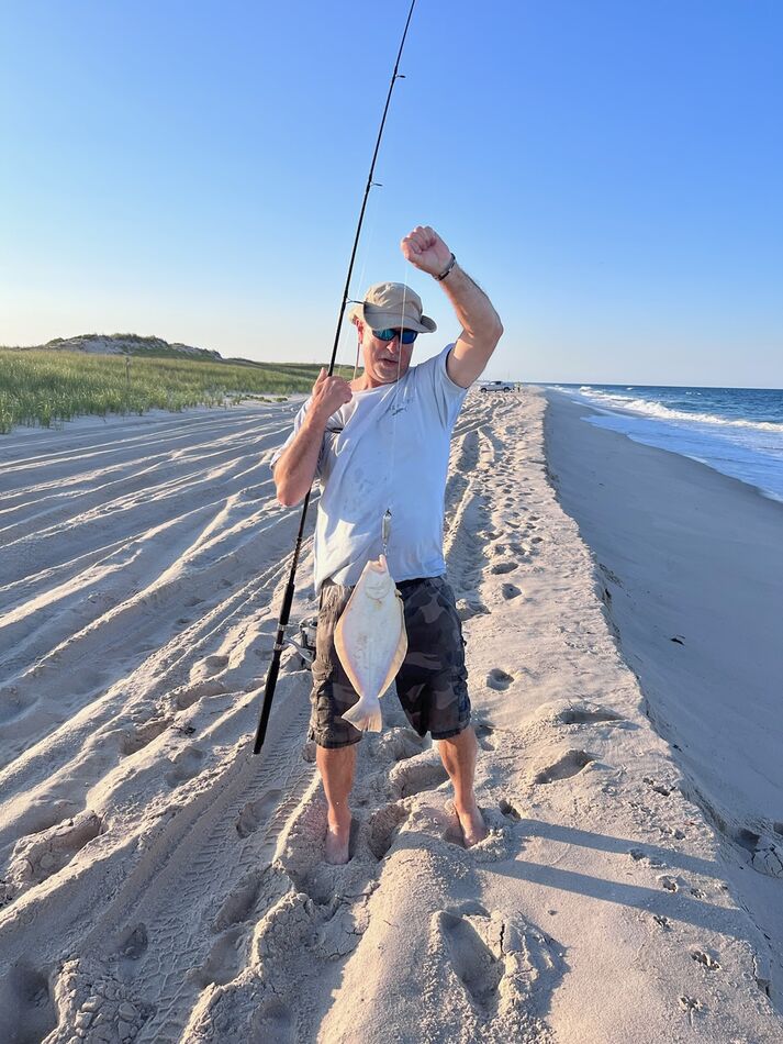 Fish caught in the surf Island Beach State Park NJ: Caught a keeper ...