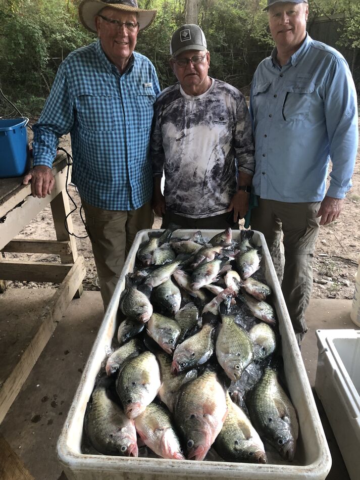 Crappie on limestone lake in texas: Great day on limestone...