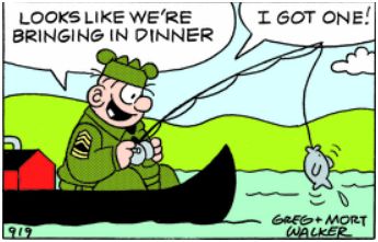 Beetle Bailey fishing: Beetle Bailey by Mort Walker Sept. 9...