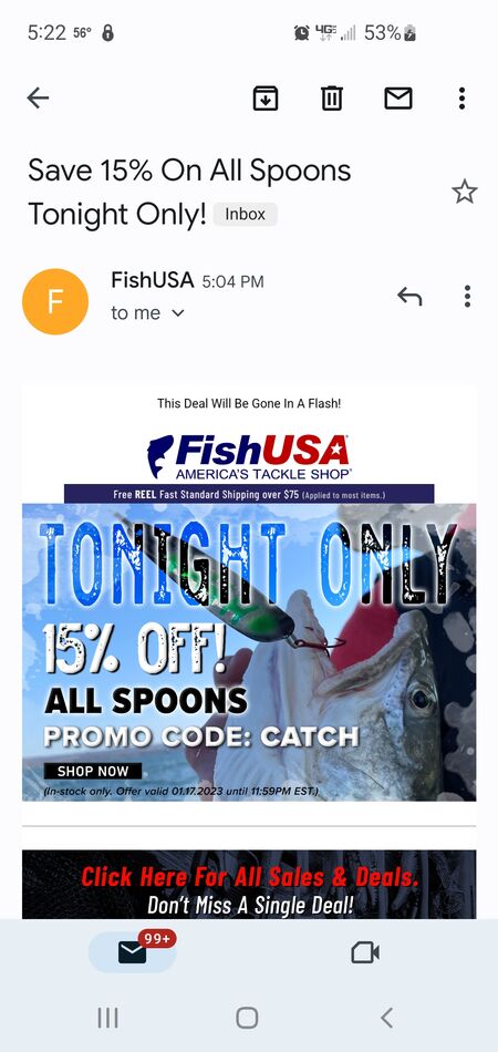 Tonight only: Tonight only on spoons...