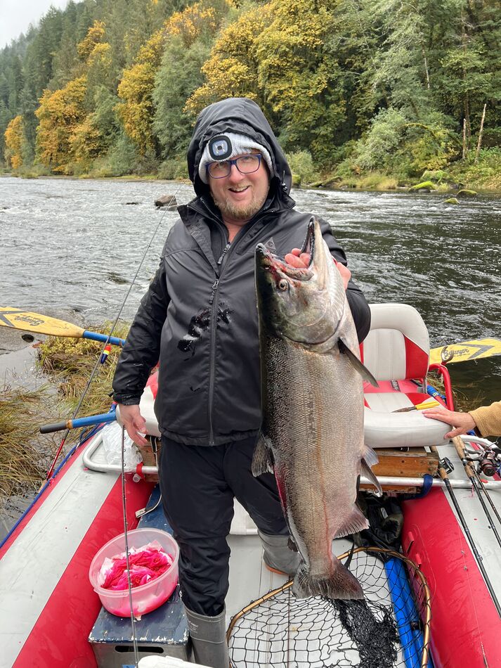 Catching Chinook in the Siuslaw river, Oregon: Caught this Chinook and ...