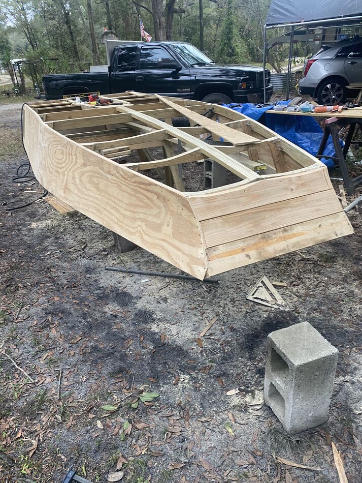 More pictures of new boat build: It has progressed a little more. Will ...