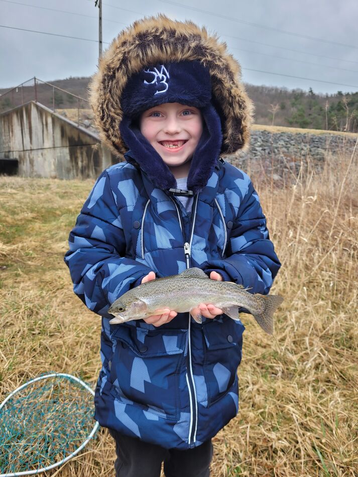 Nephew Mason's 1st fish: Brothers son Mason wanted to go fishing. So ...