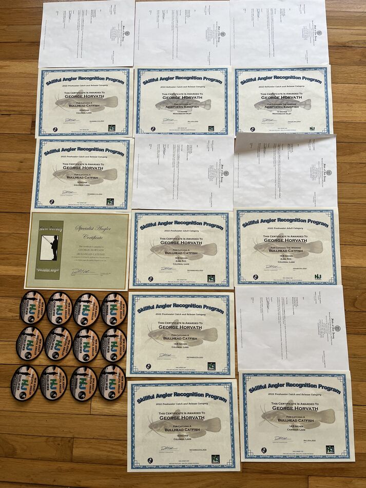 2022 NJ Skillful Angler Recognition Awards: Seven of the fish that I ...