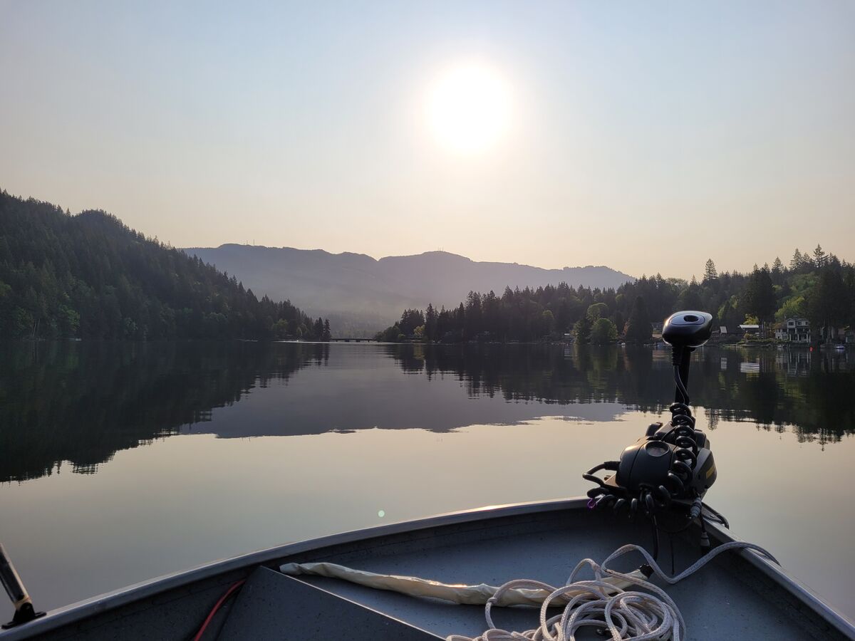 Picture perfect at Lake Samish: Another beautiful day and a couple of ...