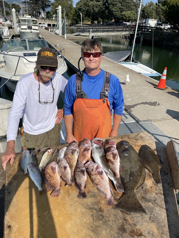 Smorgasbord of fish: Went out to Duxbury reef for rockfish (while we ...