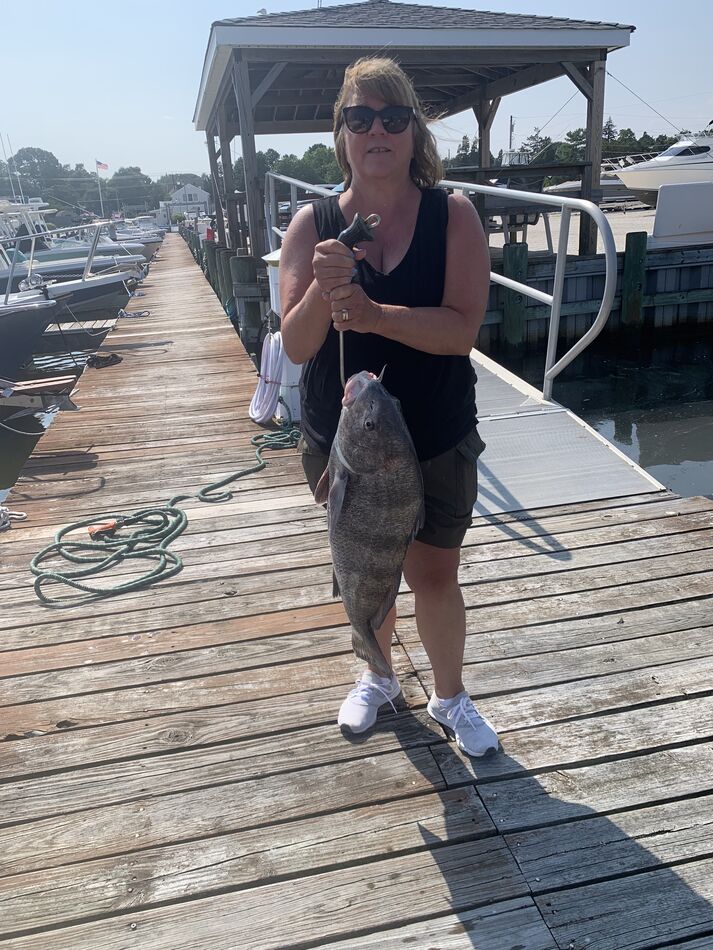Tuckerton: Good day at Tuckerton inlet my wife hooked into a 15 lb ...