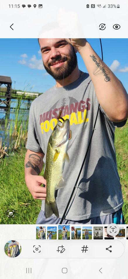 Took my grandsons fishing 🎣 this morning: We caught 13 bass, Tyler ...