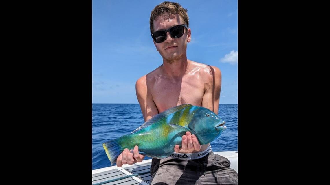 Bright blue fish North Carolina — and it could set a world record ...