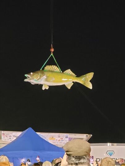 Walleye drop: Somewhere in Ohio. They dropped the “Walleye “ last night.