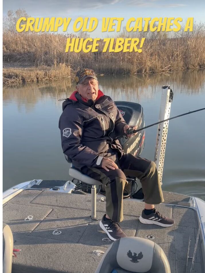 Grumpy Old Vet Catching a 7lber: We fished this Texas lake for bass and ...