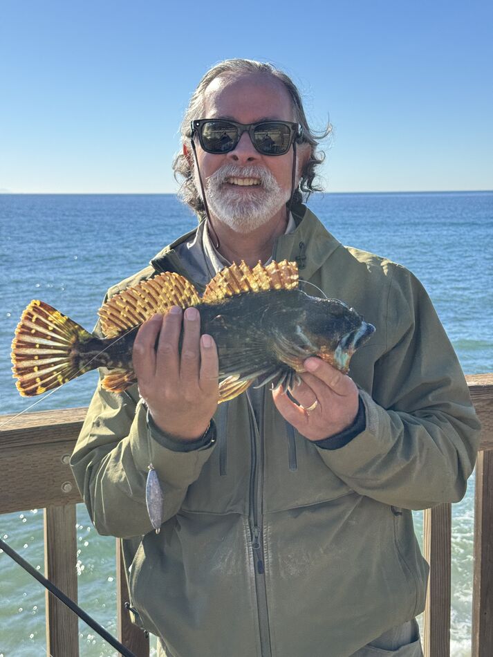 Malibu, CA surf fishing: My fishing buddy and I went on another guided ...