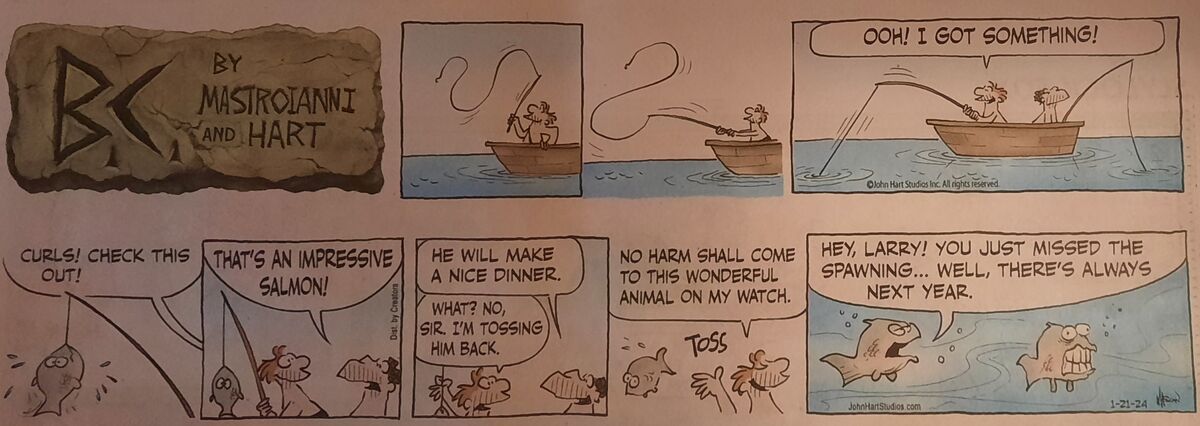 Fishing Comics: Enjoy. Looks like in the first and third one he used ...