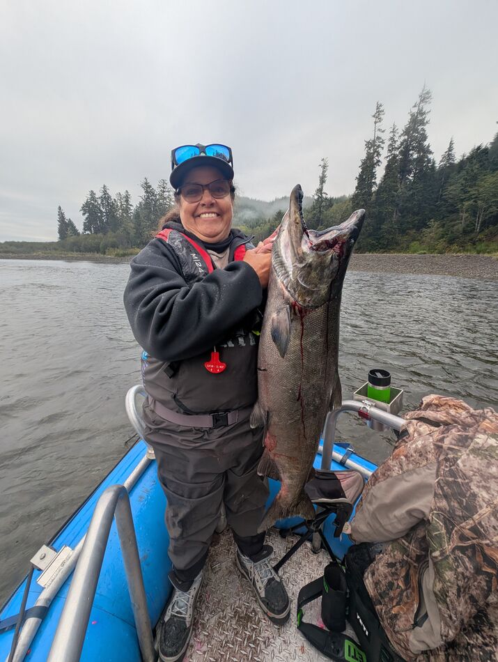 Fall chinook: Finally got over a 30 pounder, my biggest Chinook so far ...