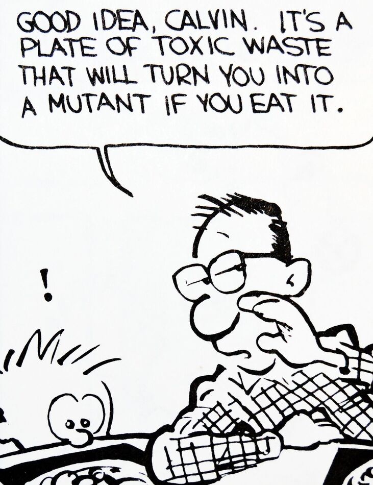 Food and Table manners: ala Calvin...