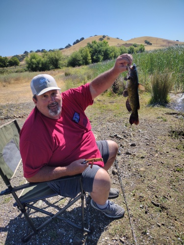 Calero lake: Summer fishing in Calero Resevoir...