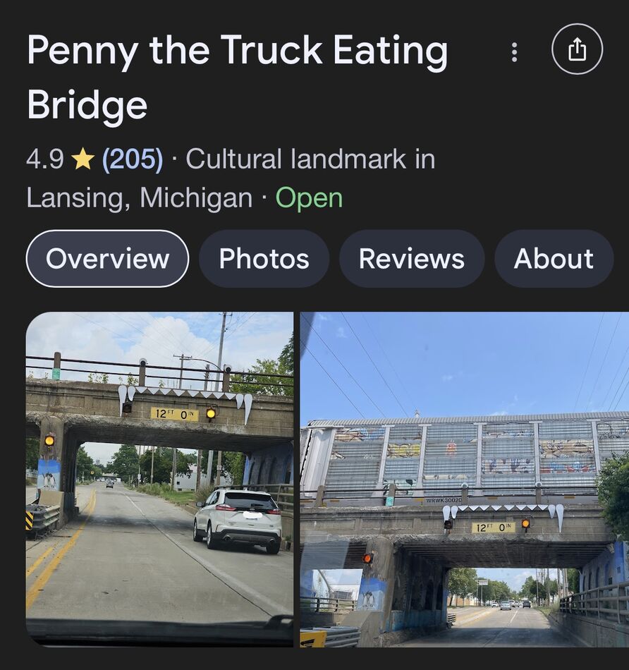 Funny landmarks in your neighborhood: In Lansing Michigan we have “Big ...