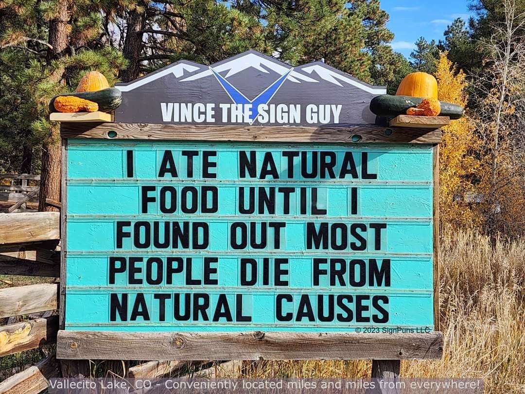 Very Punny Signs: From a master named Vince...