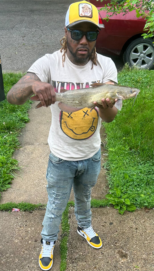 Fishing at Niacc: 2 1/2 pound Channel Catfish...