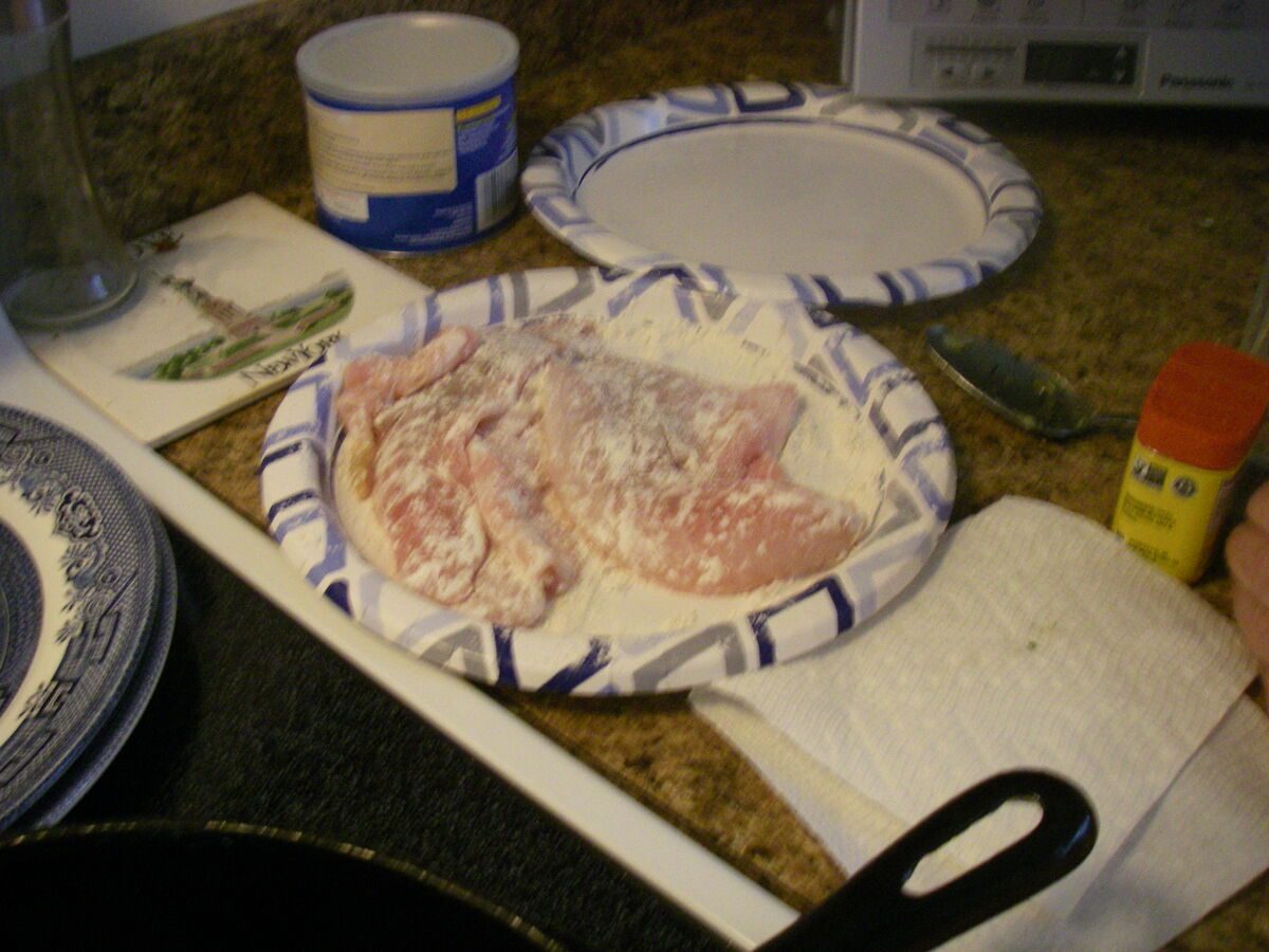 4/1/25 Lunch Time: 4/1/25 Large white perch fillets for lunch after ...