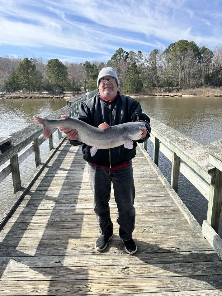 Croaker landing: That was just one of many caught that day...