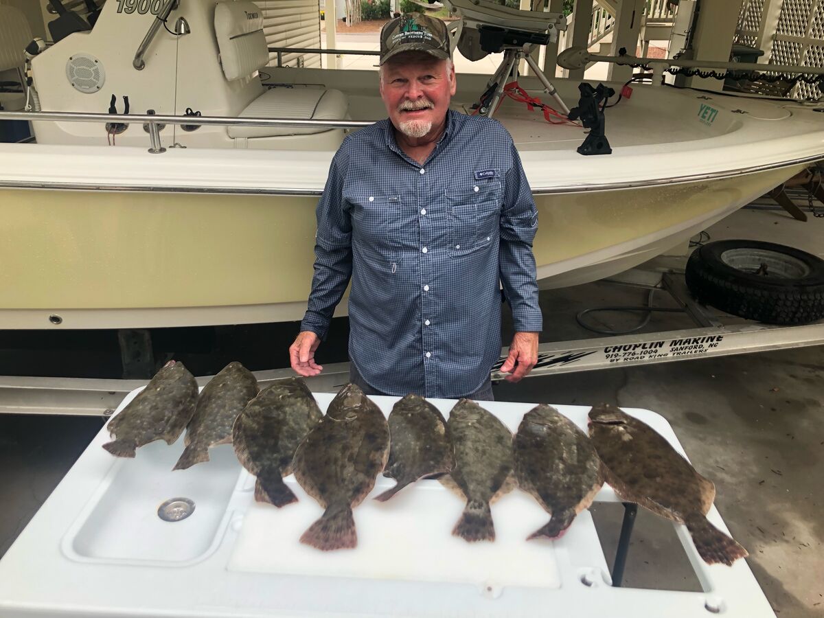 Good day for Flounder! Good day for Flounder fishing! 4 inch Vudu Shrimp did the job! Drifting ...