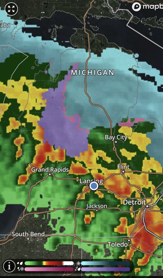 Spring in Michigan: April showers bring may flowers. Not sure what snow ...