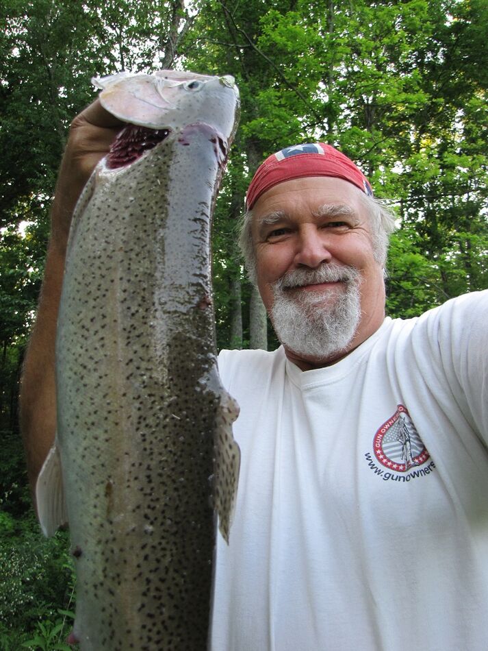 Rainbow trout: 4 Lbs 2 oz 21 inches...