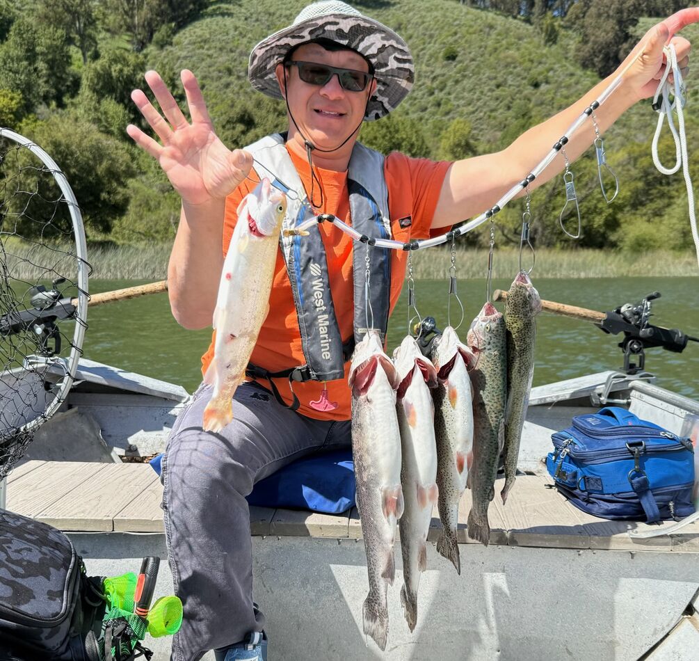 Binge hatchery trout fishing continues! Revisited Lake Chabot in Castro ...