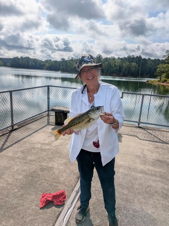 Bass are hungry: Caught this beauty in Lake Russell, Calhoun Falls ...