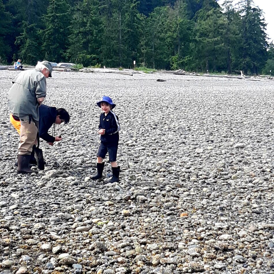 Swimming for Clams: I got out with my 14 and 6 year old grandsons three ...