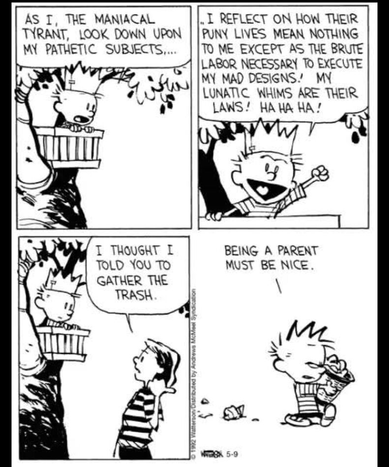 More smiles from Calvin: Calvin adds perspective. Smiles and laughs my ...