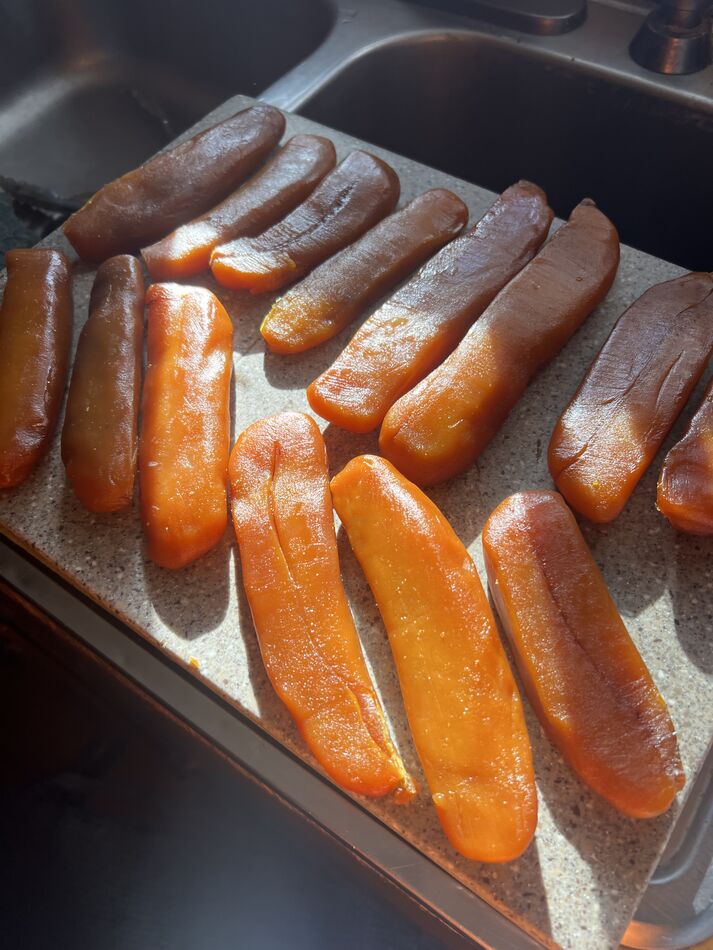 Just finished making our last batch of Karasumi: This batch took us two ...