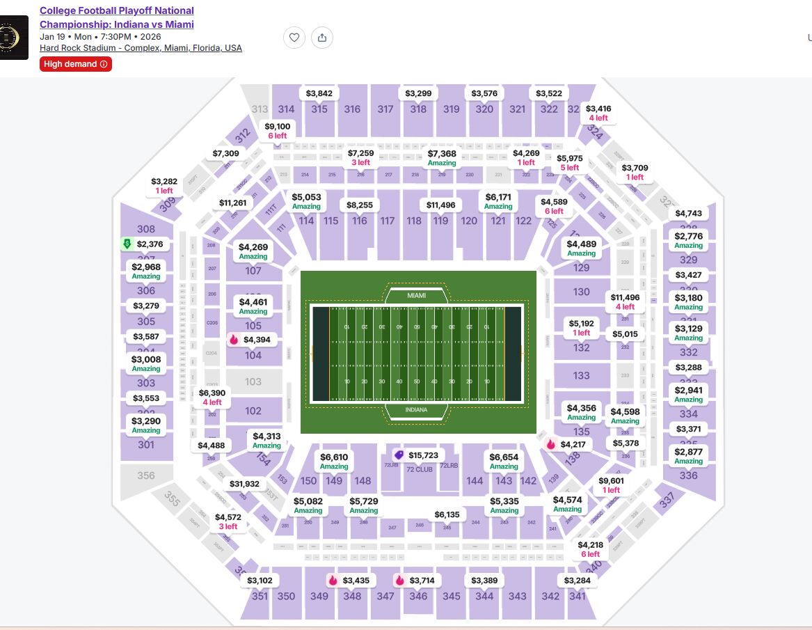 Miami is going crazy for the College Football National Championship! 🏈 ...